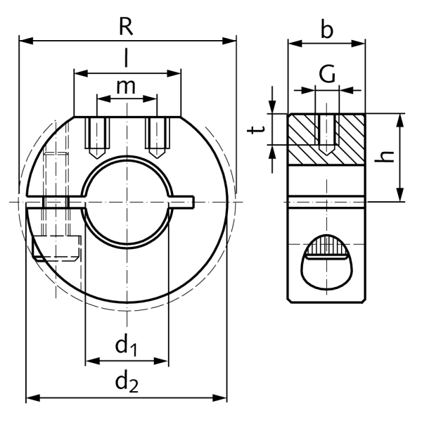 MÄDLER GmbH - Free CAD models - Shaft Collars, Clamp Collars, Single ...