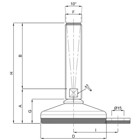 Martin Levelling Components - Free CAD models - Ø 060 Vulc. Rubber NBR ...