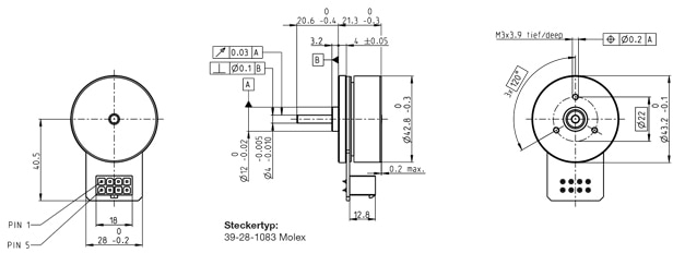 maxon motor ag - Free CAD models - EC 45 flat Ø42.8 mm, brushless, 50 ...