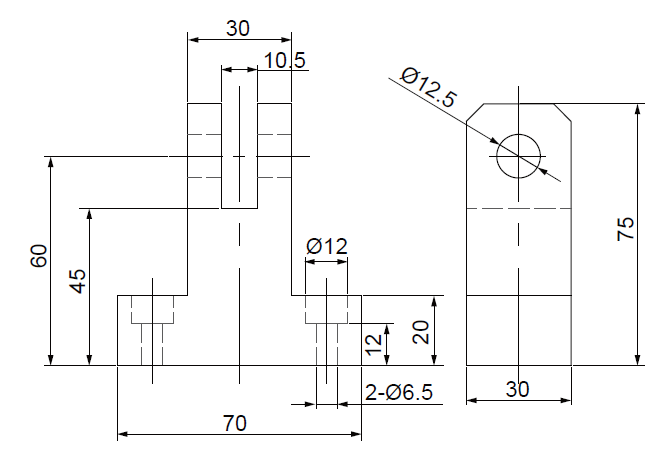 上海满鑫机械有限公司 - 免费 CAD 模型 - MX-TJT-60 T字接头 - TraceParts