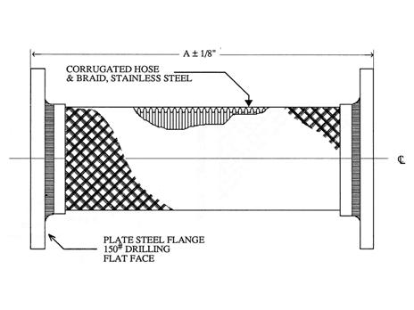 Metraflex Co. - Free CAD models - Stainless Steel Pump Connector METRA ...
