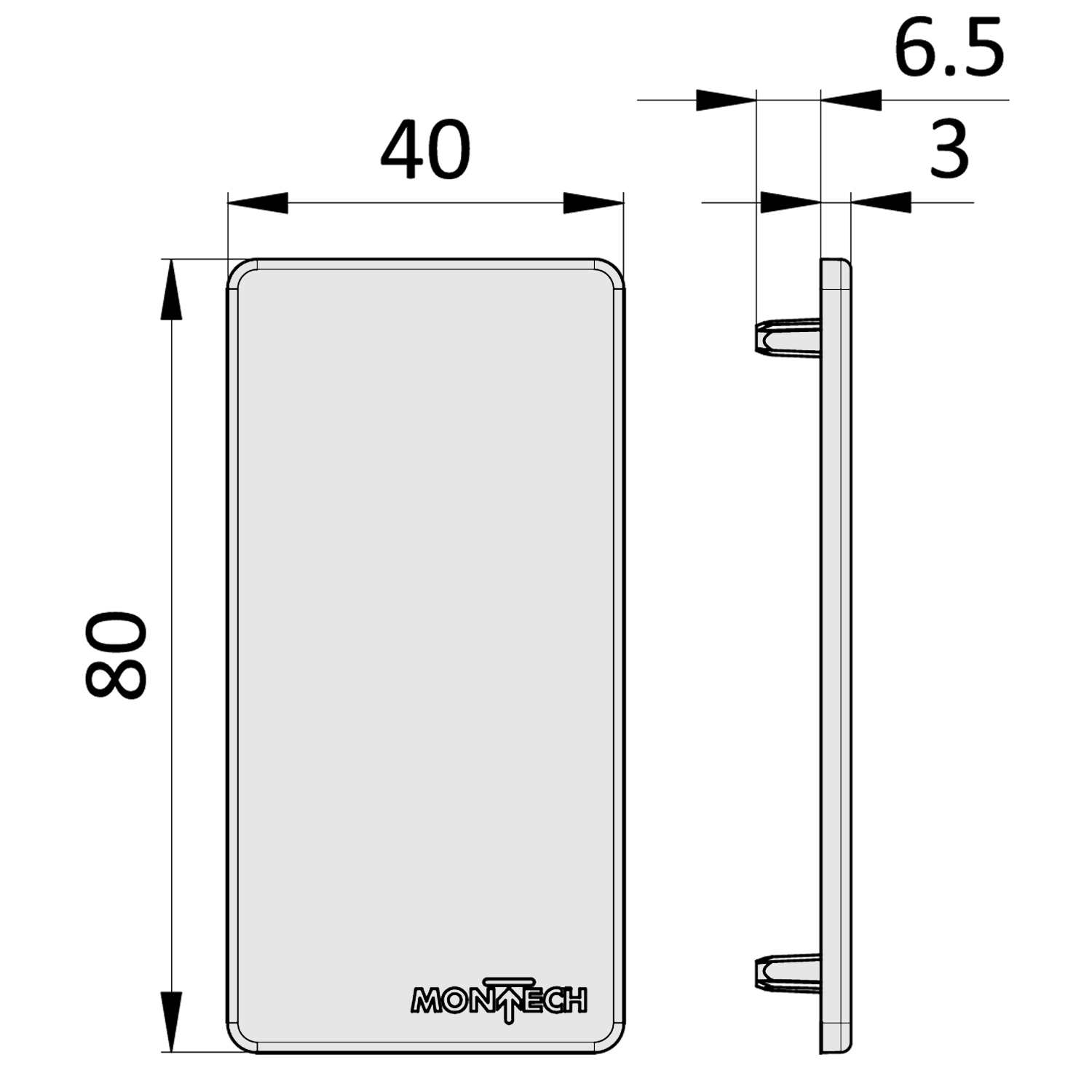 MONTECH AG - Free CAD models - Cover Cap AK-40x80 - TraceParts