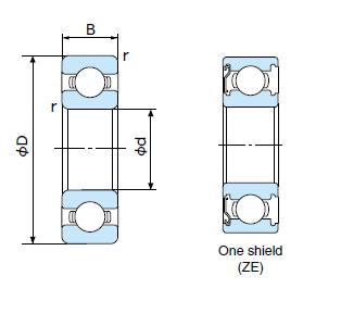 NACHI-Fujikoshi Corp. - 免费 CAD 模型 - Deep-Groove Ball Bearings One ...