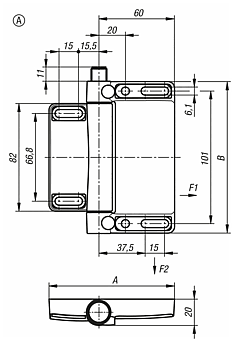 norelem - Free CAD models - Security hinge switches, long version, Form ...