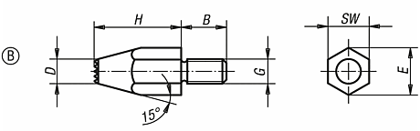 norelem - Archivos CAD gratuitos - PIE H=25, FORMA:B ACERO TEMPLE ...