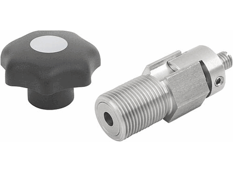 norelem - 無料のCADモデル - ACTUATING ELEMENT WITH STAR GRIP GREY RAL7035 ...