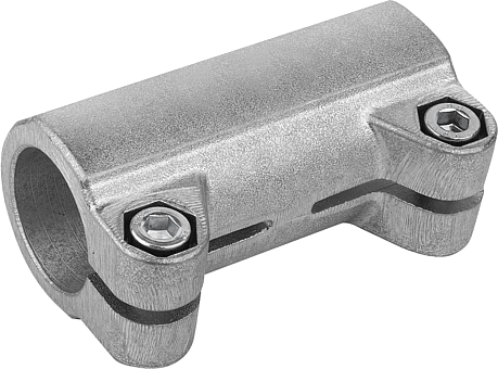 norelem - Free CAD models - Tube clamp straight, aluminium, Form B ...