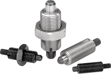 norelem - Free CAD models - Indexing plungers without collar, Form K ...