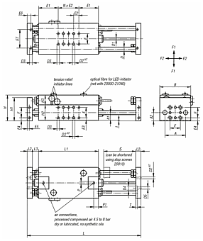 norelem - Free CAD models - Linear modules pneumatic with two round ...