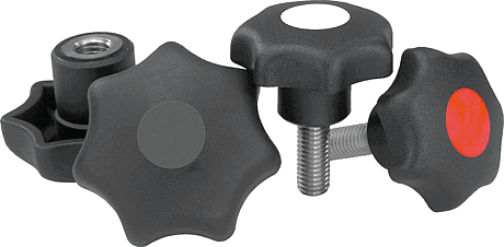 norelem - Free CAD models - Star Grips steel parts in stainless steel ...