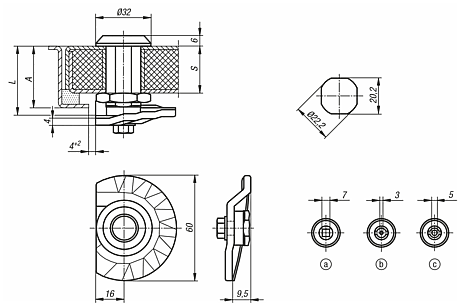 norelem - Archivos CAD gratuitos - Cierres de cuarto de vuelta con leva ...