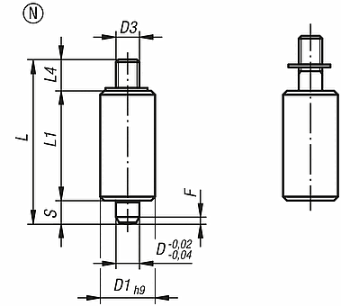 norelem - Archivos CAD gratuitos - Pernos de bloqueo de acero o acero ...