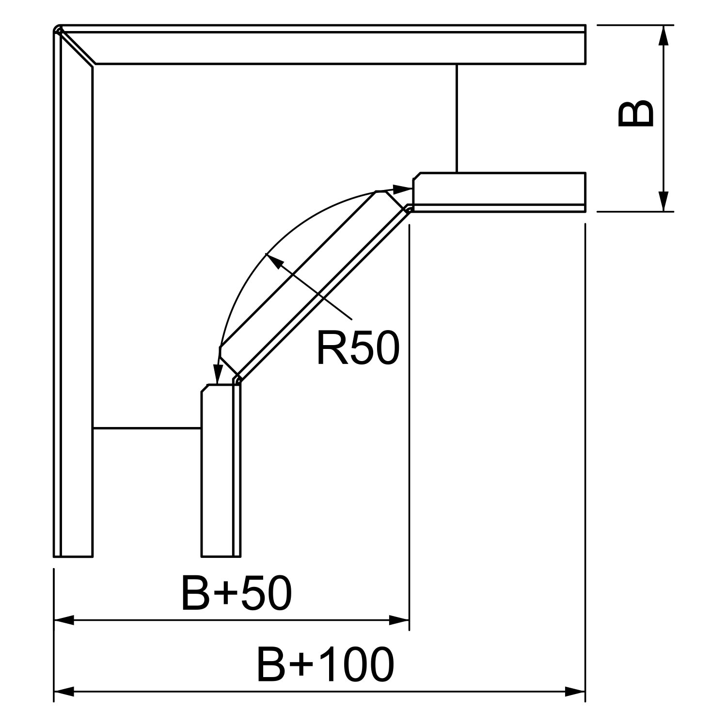 OBO Bettermann - Free CAD models - 90° bend 60 FT - TraceParts