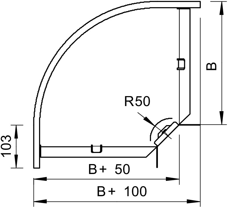 OBO Bettermann - Free CAD models - 90° bend 60 FS - TraceParts