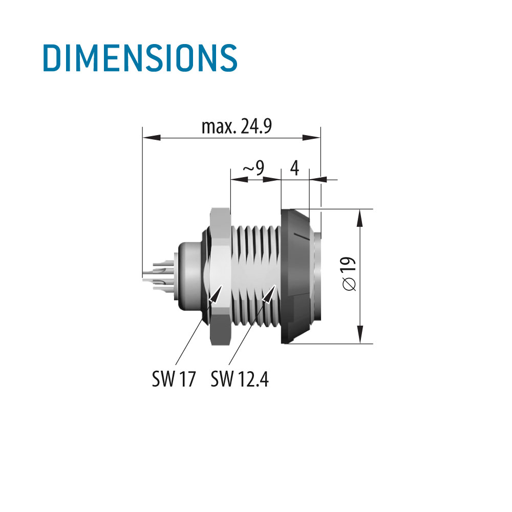 ODU - Free CAD models - ODU MEDI-SNAP Receptacle - TraceParts