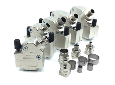 Ossi Connectors A/S - Free CAD models - Shielded D-Sub Backshells DVZK-CZA Series - TraceParts