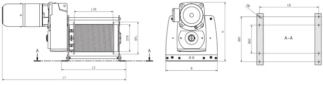 PLANETA - Free CAD models - Electric rope winch PFW-2D - Double ...