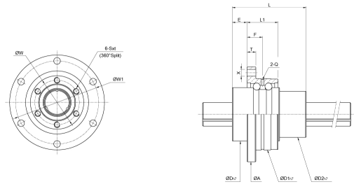 PMI-AMT - Free CAD models - Rotary Ball Spline - STRA Series - TraceParts