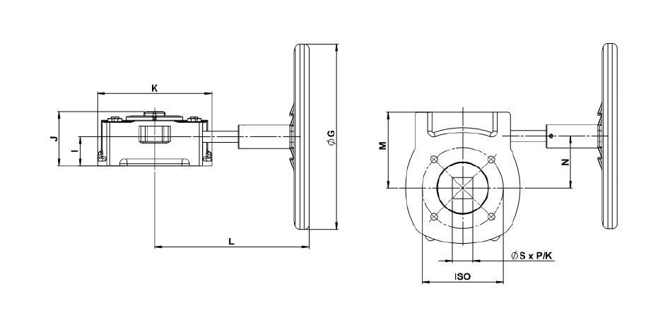 POLIX - Free CAD models - MANUAL GEARBOX For ball valves - TraceParts