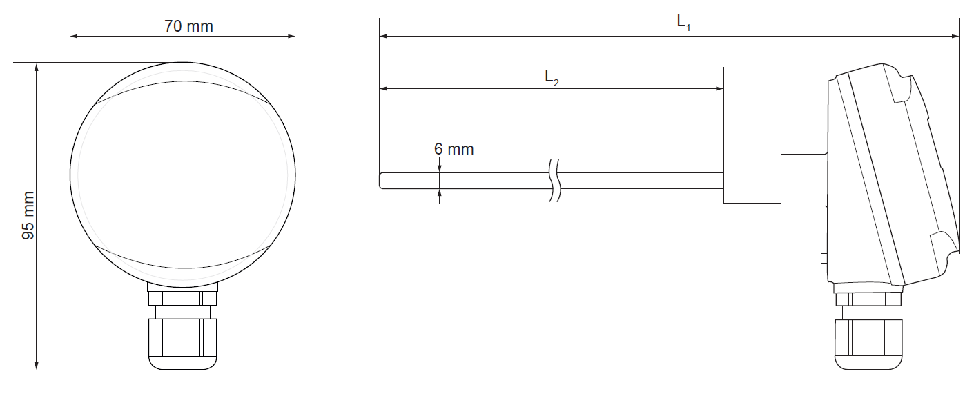 Produal Oy - Archivos CAD gratuitos - Temperature transmitter ...