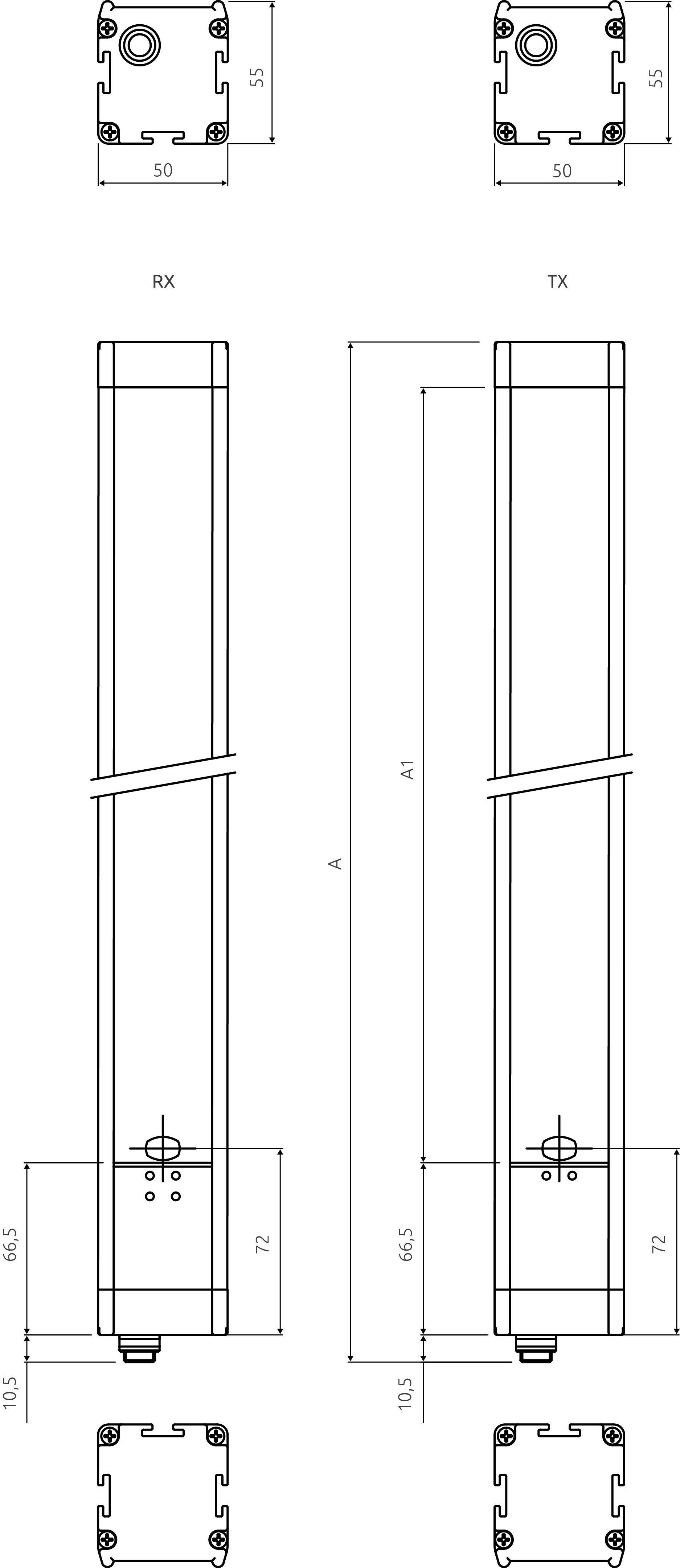 ReeR Safety - Free CAD models - SAFEGATE S 754 - Hand Detection Safety ...