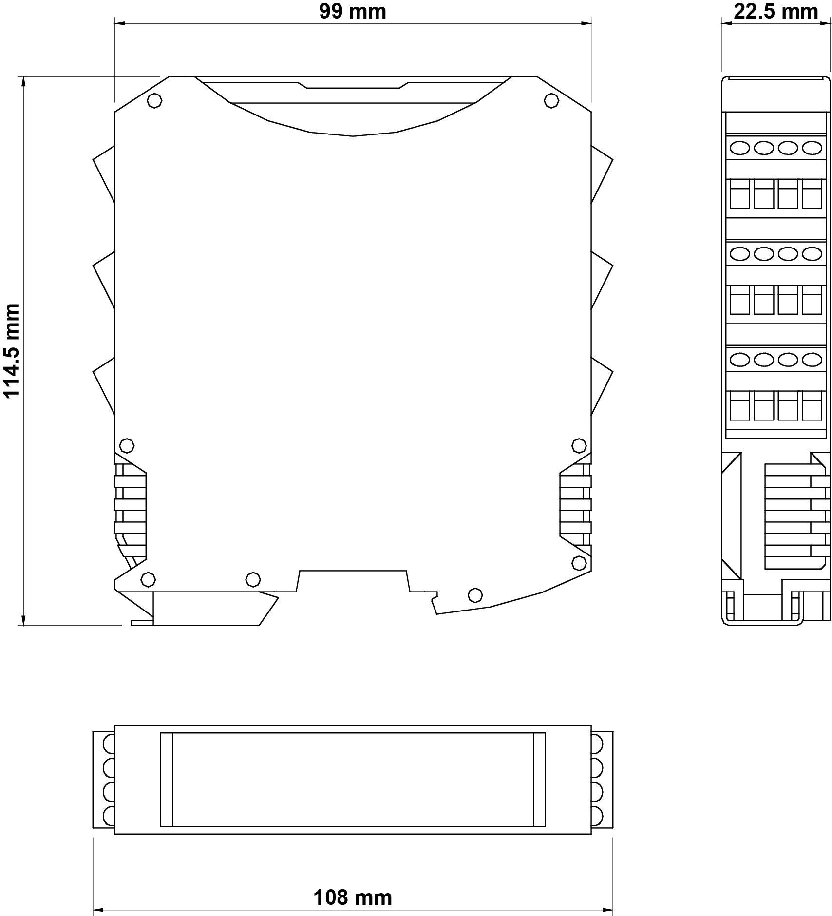 ReeR Safety - Archivos CAD gratuitos - MOSAIC MOR4S8C - Safety Relay ...