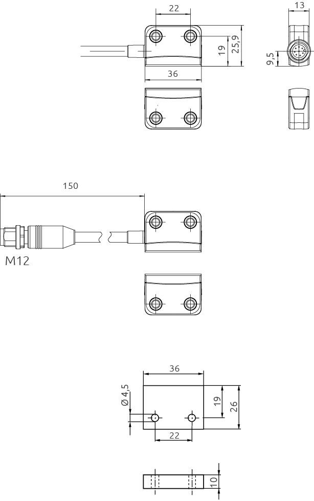 ReeR Safety - Free CAD models - MAGNUS MRFID C S CA 5 - RFID Safety ...