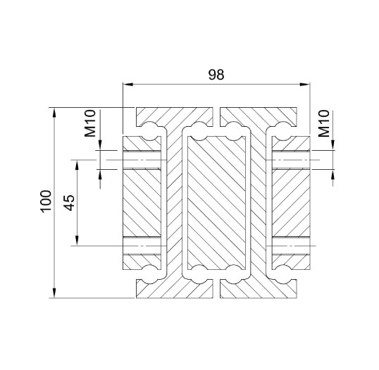 ROLLON - Free CAD models - Telescopic Rail, NTSU100-98DS Over extension ...