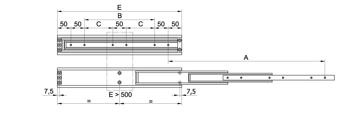 ROLLON - Free CAD models - Telescopic Rail, NTU72-30T Over extension ...