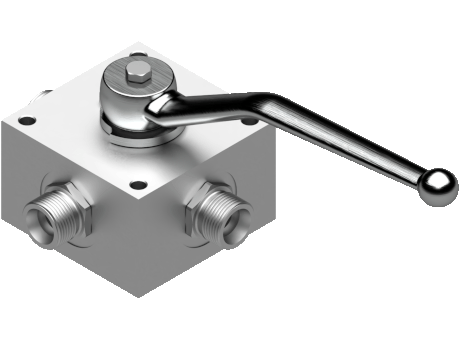 RÖTELMANN - Free CAD models - 3/2-way ball valves with trunnion ball ...