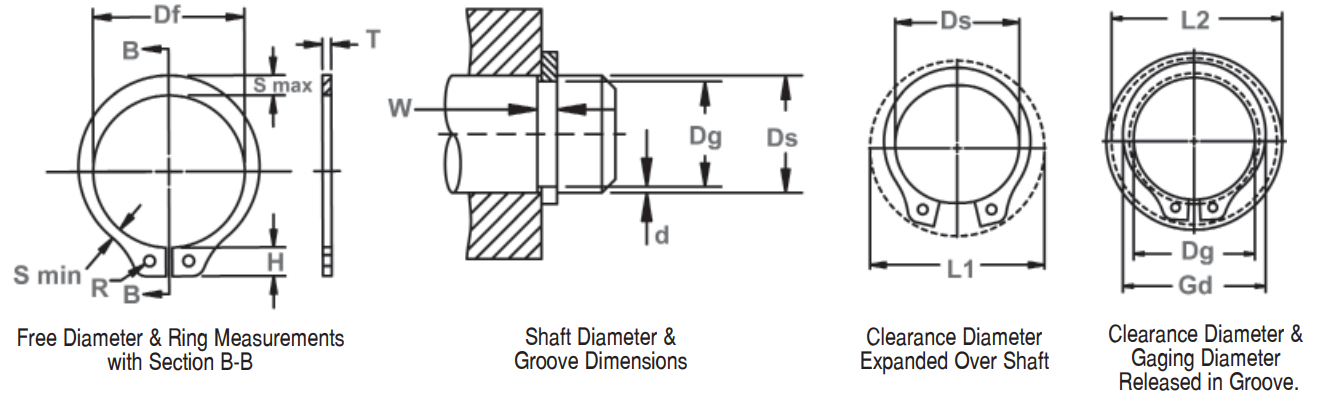 Rotor Clip Company - Free CAD models - Shaft Ring Axially Assembled ...