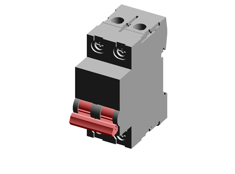 RS Americas - Free CAD models - M9U21225 - Miniature circuit breaker ...