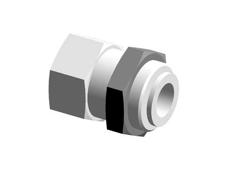 RS Americas - Free CAD models - Bulkhead Union One-Touch, 10mm, Rc 3/8 ...