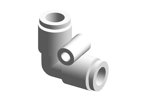 RS Americas - Free CAD models - Union Elbow 6mm to 6mm - TraceParts