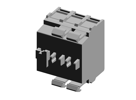 RS Americas - Free CAD models - Switch mdlrpart Contact Block 2NC ...