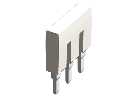 RS Group - Free CAD models - Jumper; 3-way; insulated; light gray ...