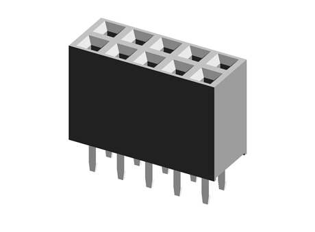 RS Group - Free CAD models - M20 Socket,Dil,Vertical,2X5W,2.54Mm ...