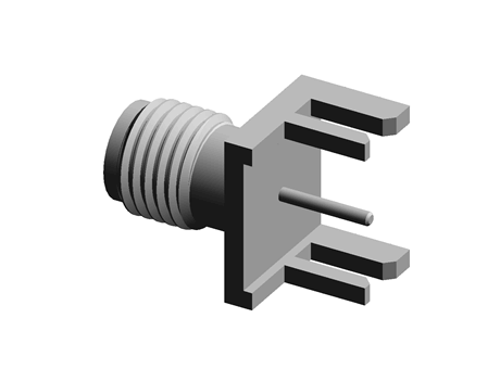 RS Group - Free CAD models - Molex Straight 50Ω Edge Mount SMA Jack ...
