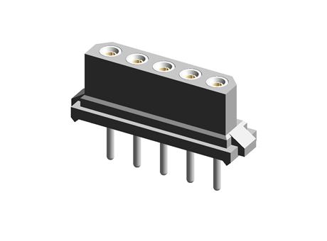 RS Group - Free CAD models - 5 SIL Female PC Tail Connector - TraceParts