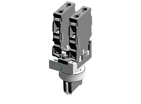 RS Group - Free CAD models - Selector switch, illuminable, 22 mm, rou ...