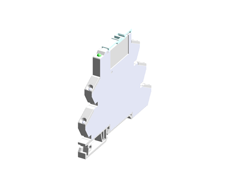 RS Group - Free CAD models - Idec RV8 Series Interface Relay, DIN Rail ...