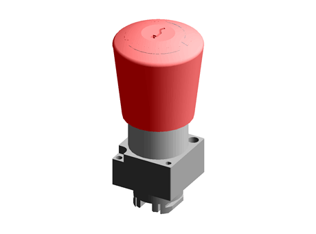 RS Group - Free CAD models - Siemens 3SB3 Series, Emergency Stop Push ...