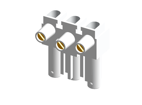 RS Group - Free CAD models - Wht ST18-3 cable mount plg, screw type ...