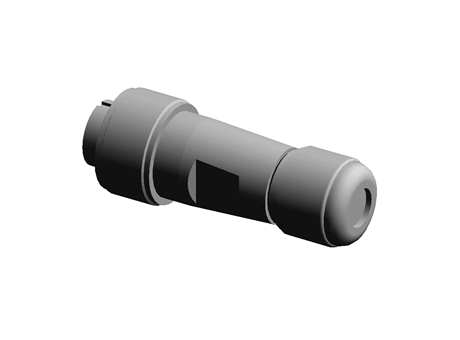 RS Group - Free CAD models - 3W in line small cable plug IP68 13A ...