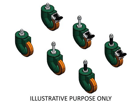 Schioppa Casters and Wheels - Fichiers CAO gratuits - Swivel Caster ...