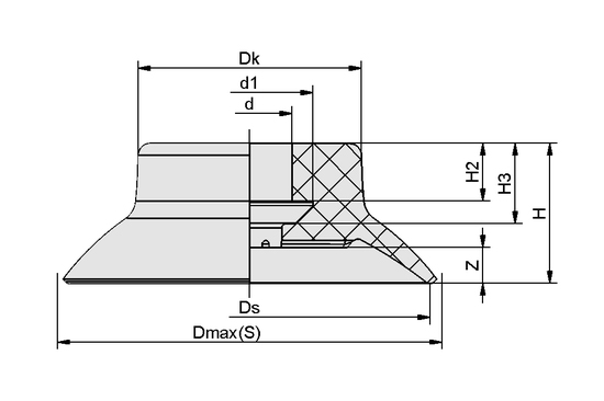 SCHMALZ - Archivos CAD gratuitos - Flat Suction Cups SUF-ESD (without ...