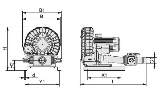 SCHMALZ - Free CAD models - Vacuum blowers SB - TraceParts