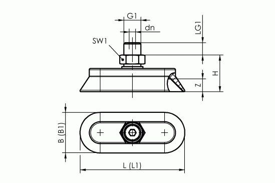 SCHMALZ - Fichiers CAO gratuits - Bell suction pad SAOG (oval) - TraceParts