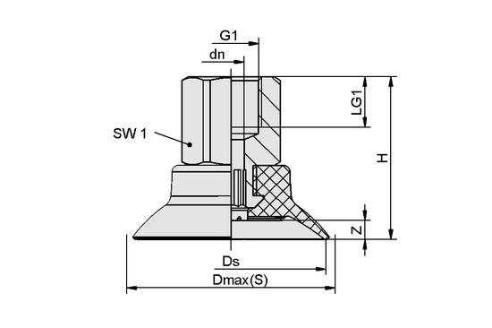SCHMALZ - Ücretsiz CAD modelleri - Flat Suction Cups SUF (with ...