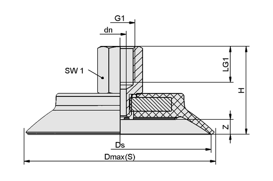 SCHMALZ - Ücretsiz CAD modelleri - Flat Suction Cups SUF (with ...